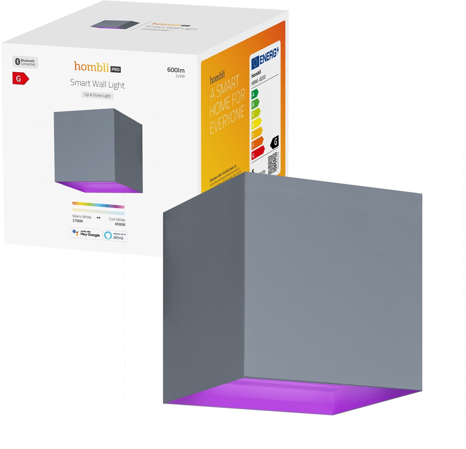 Hombli Smart Outdoor seinävalaisin V2